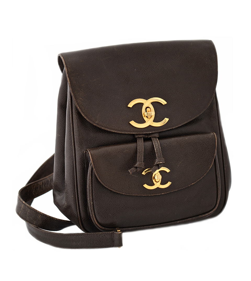 CHANEL BROWN BACKPACK | VINTAGE PARIS