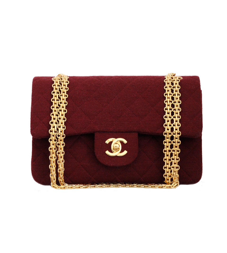 CHANEL WINE RED FLAP BAG | VINTAGE PARIS
