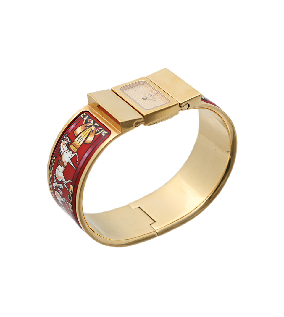 HERMES ENAMEL LOQUET WATCH | VINTAGE PARIS