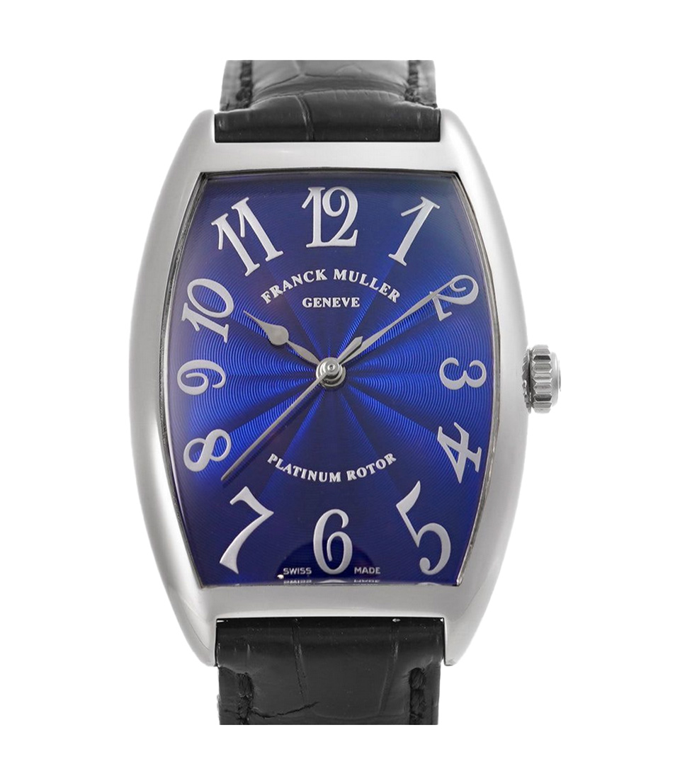 FRANCK MULLER TONNEAU CURVEX PLATINUM ROTOR WATCH | VINTAGE PARIS