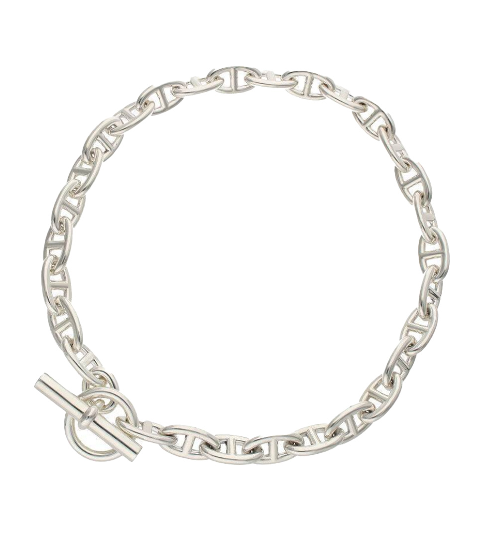 HERMES CHAINE D'ANCRE SILVER NECKLACE | VINTAGE PARIS